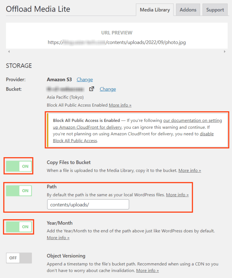 WP Offload MediaプラグインでWordPressサイトをS3バケットにオフロードするベストプラクティス設定 – TechHarmony