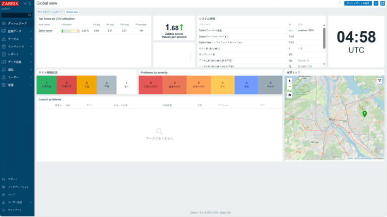 Zabbix 7.0 LTSをインストールしてみた – TechHarmony