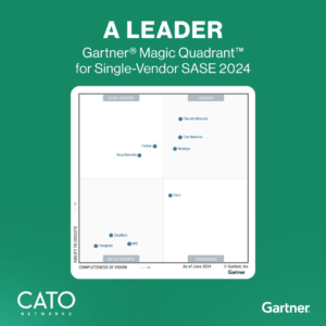 Cato Network社が 2024年 ガートナーのマジック・クアドラントのシングルベンダー SASE でリーダーに認定 – TechHarmony