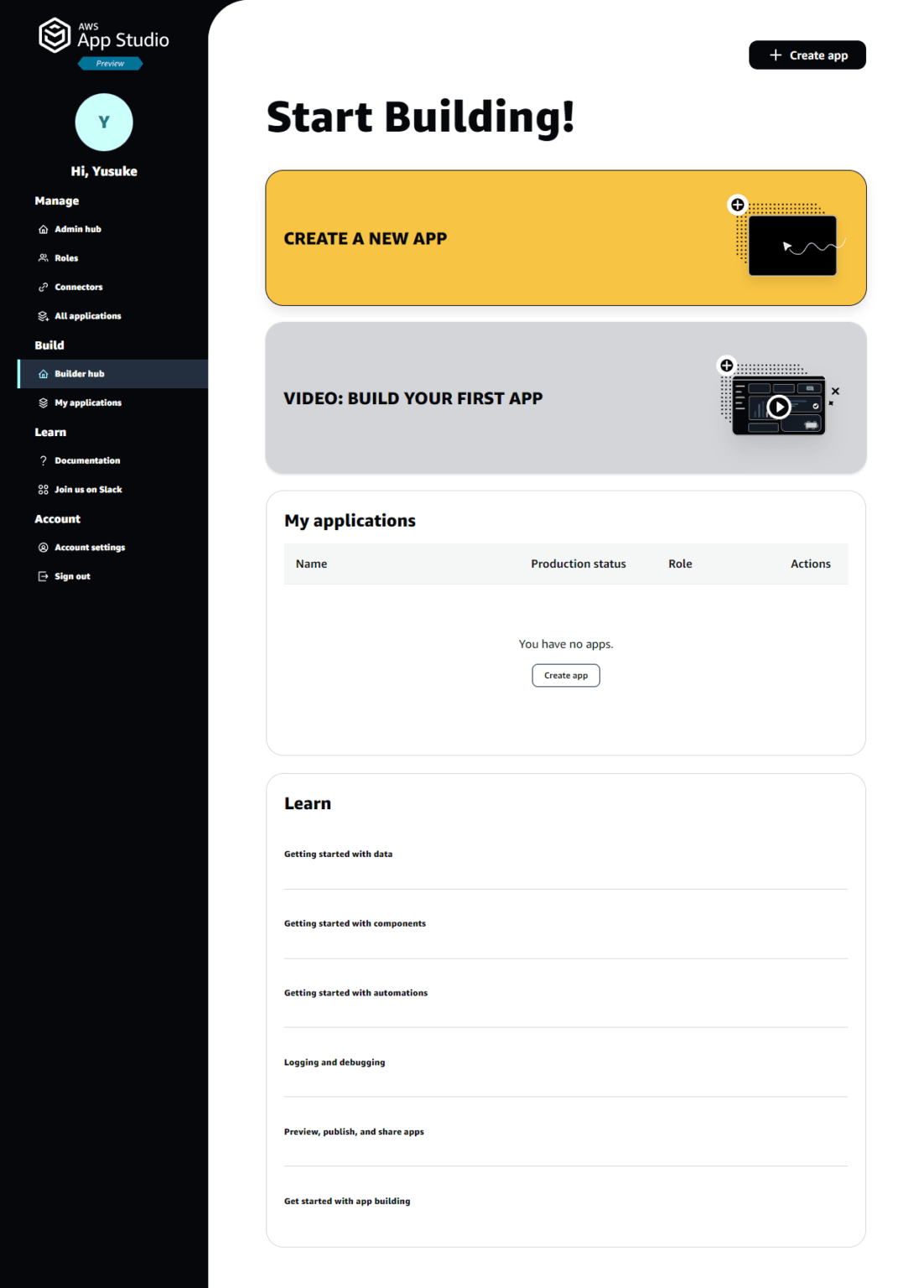 AWS App Studioを触ってみよう！ – TechHarmony