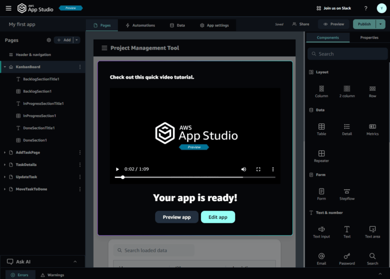 AWS App Studioを触ってみよう！ – TechHarmony