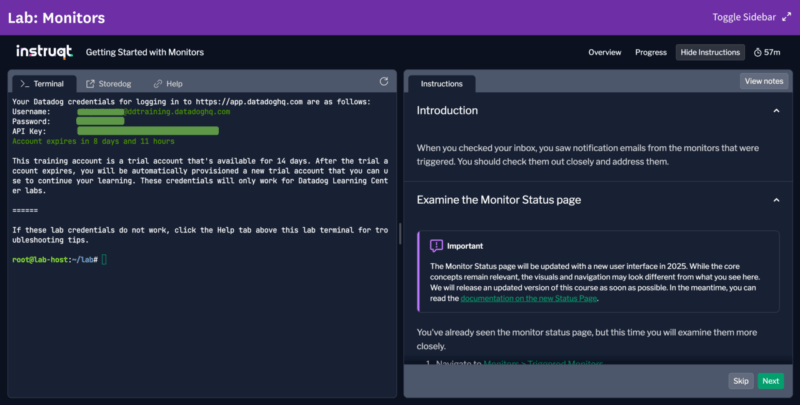 Datadog Learning Centerでモニタリング事始め – TechHarmony