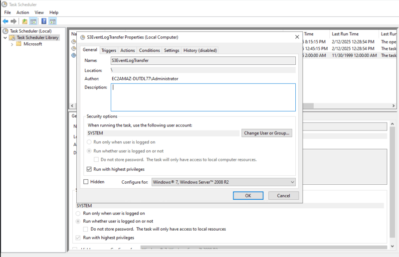 ユーザーデータを使って Amazon EC2 (Windows Server) インスタンスのログ管理を実装してみた – TechHarmony