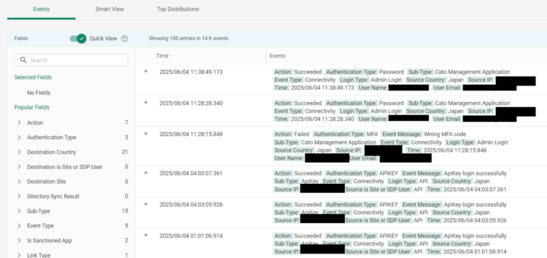 【Catoクラウド】イベントログ（Events）確認方法・2025年版 – TechHarmony