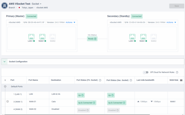 【Catoクラウド】AWS vSocket HA構成の構築手順を解説 – TechHarmony